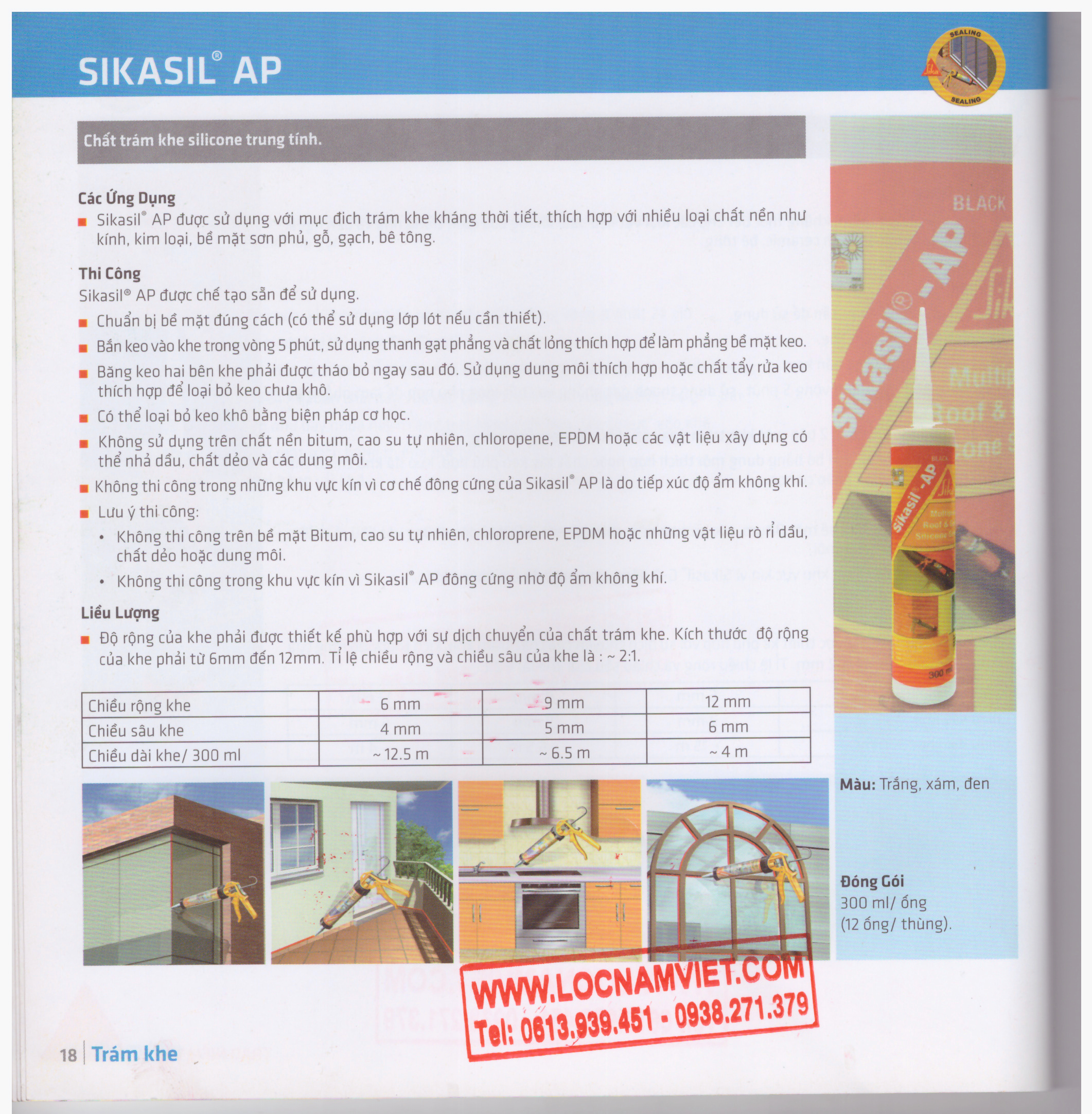 Sikasil AP – VẬT LIỆU CÔNG TRÌNH