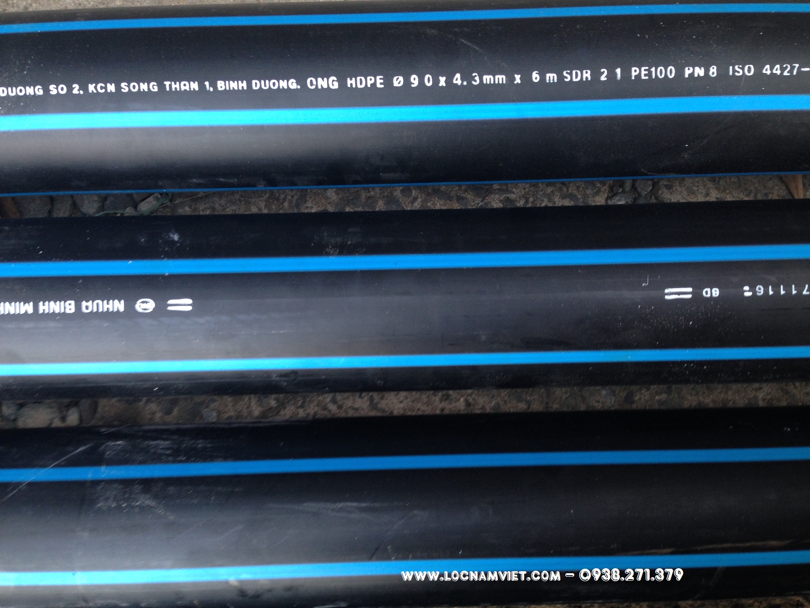Ống HDPE phi 90 x 4.3 Bình Minh – VẬT LIỆU CÔNG TRÌNH