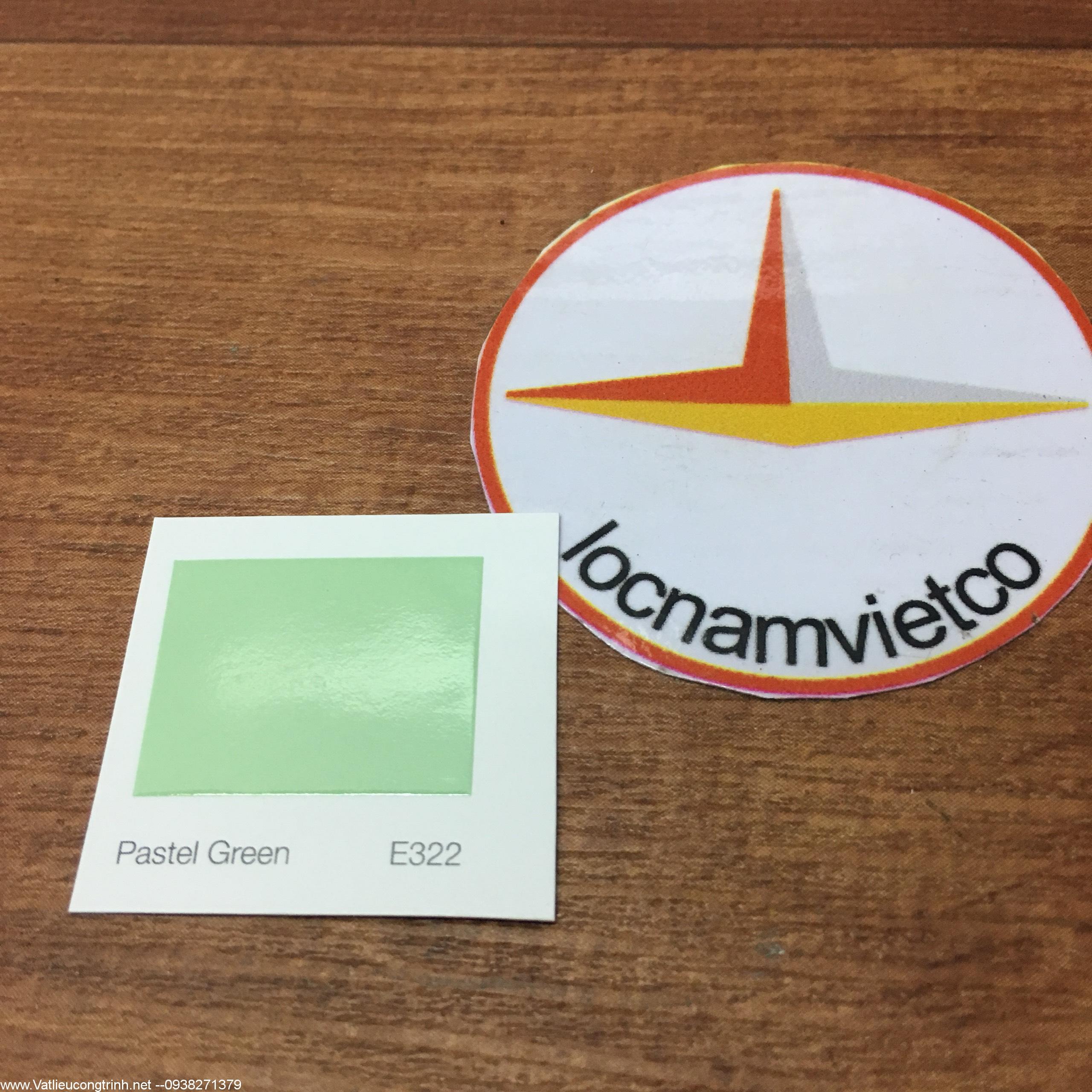 E322 LIGHT GREEN -BANG MAU SON INTERNATIONAL (57) – VẬT LIỆU CÔNG TRÌNH