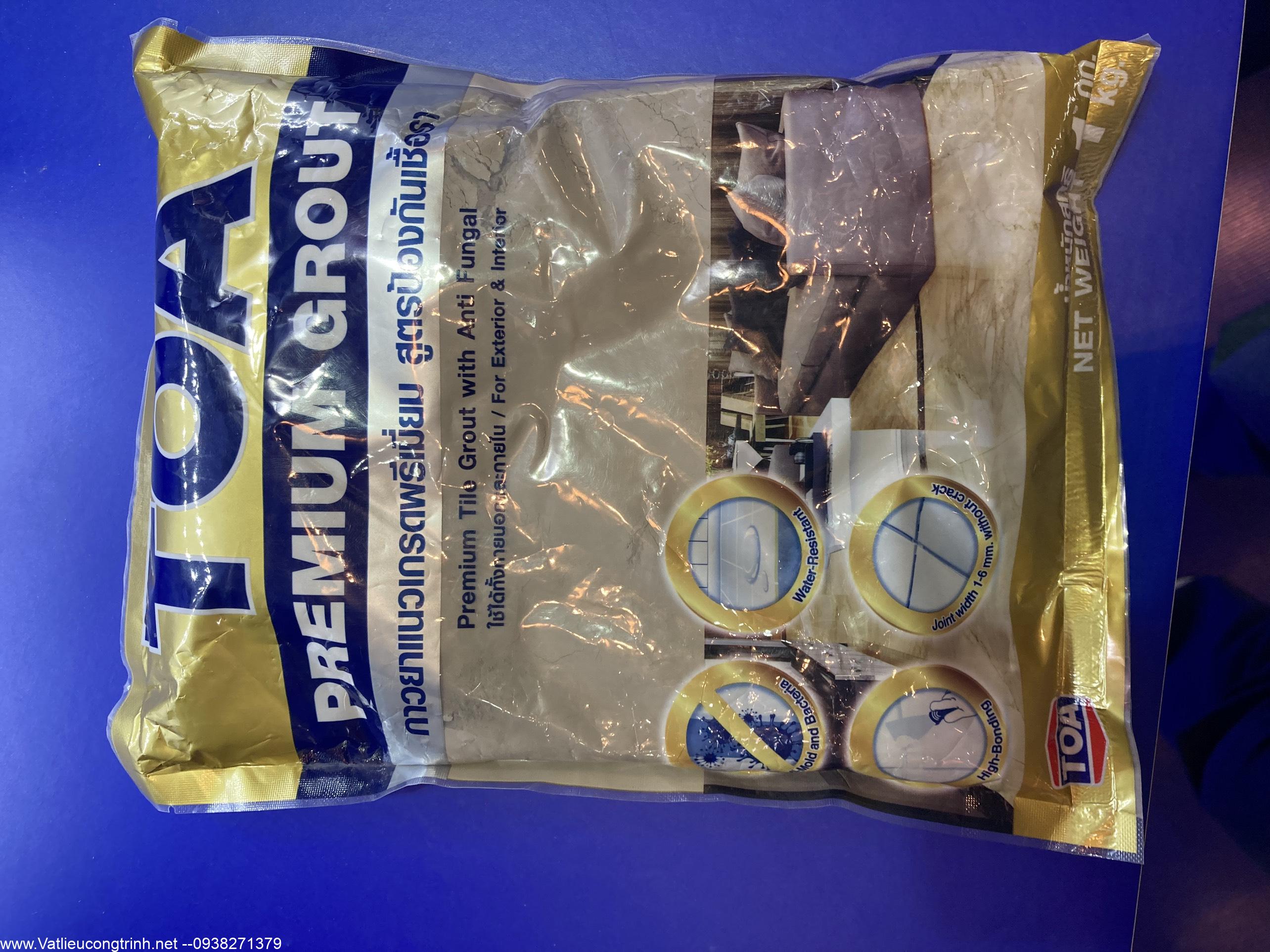 Keo chà ron Toa Premium Grout 1kg – VẬT LIỆU CÔNG TRÌNH