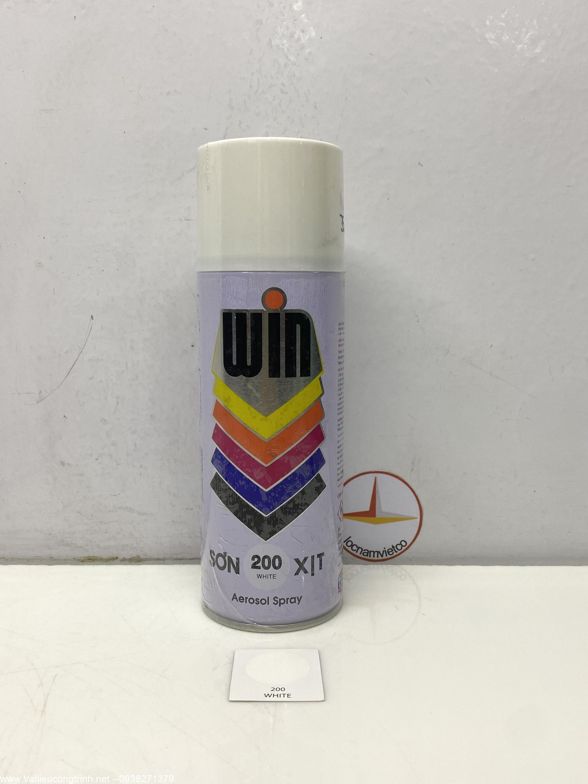 Sơn xịt Win màu Trắng 200 – VẬT LIỆU CÔNG TRÌNH
