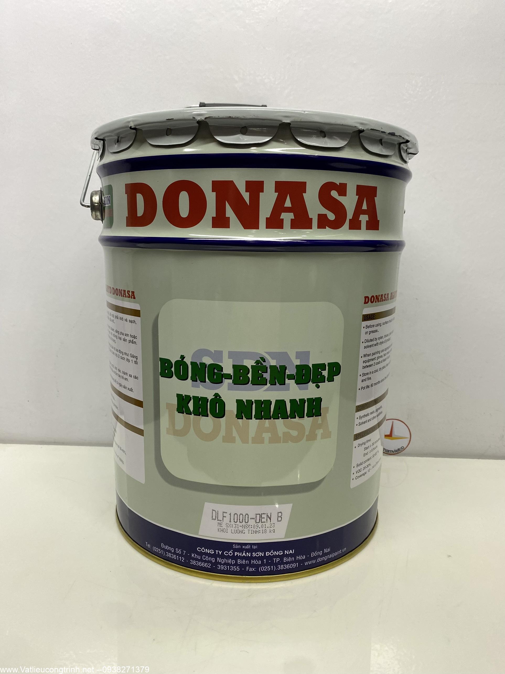 Sơn Dầu Donasa Màu đen DLF 1000 – 21KG – VẬT LIỆU CÔNG TRÌNH