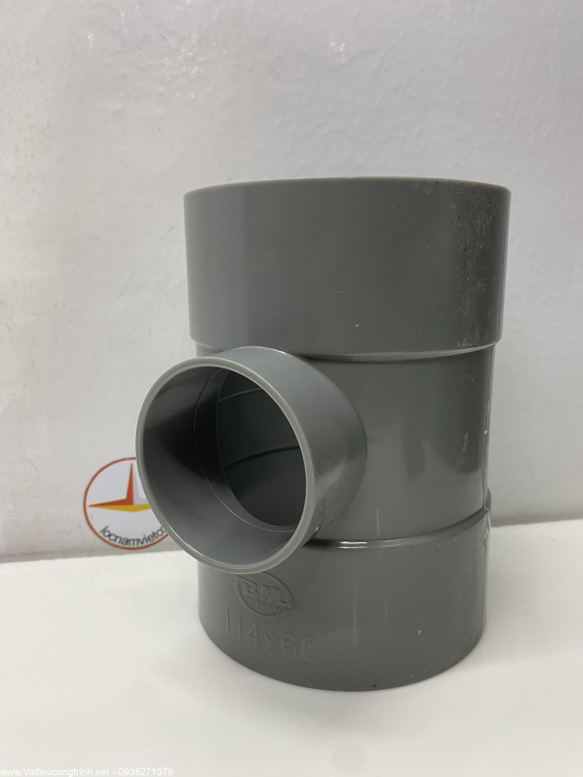 Tê giảm 114 x 60 nhựa PVC Bình Minh_T114x60 – VẬT LIỆU CÔNG TRÌNH