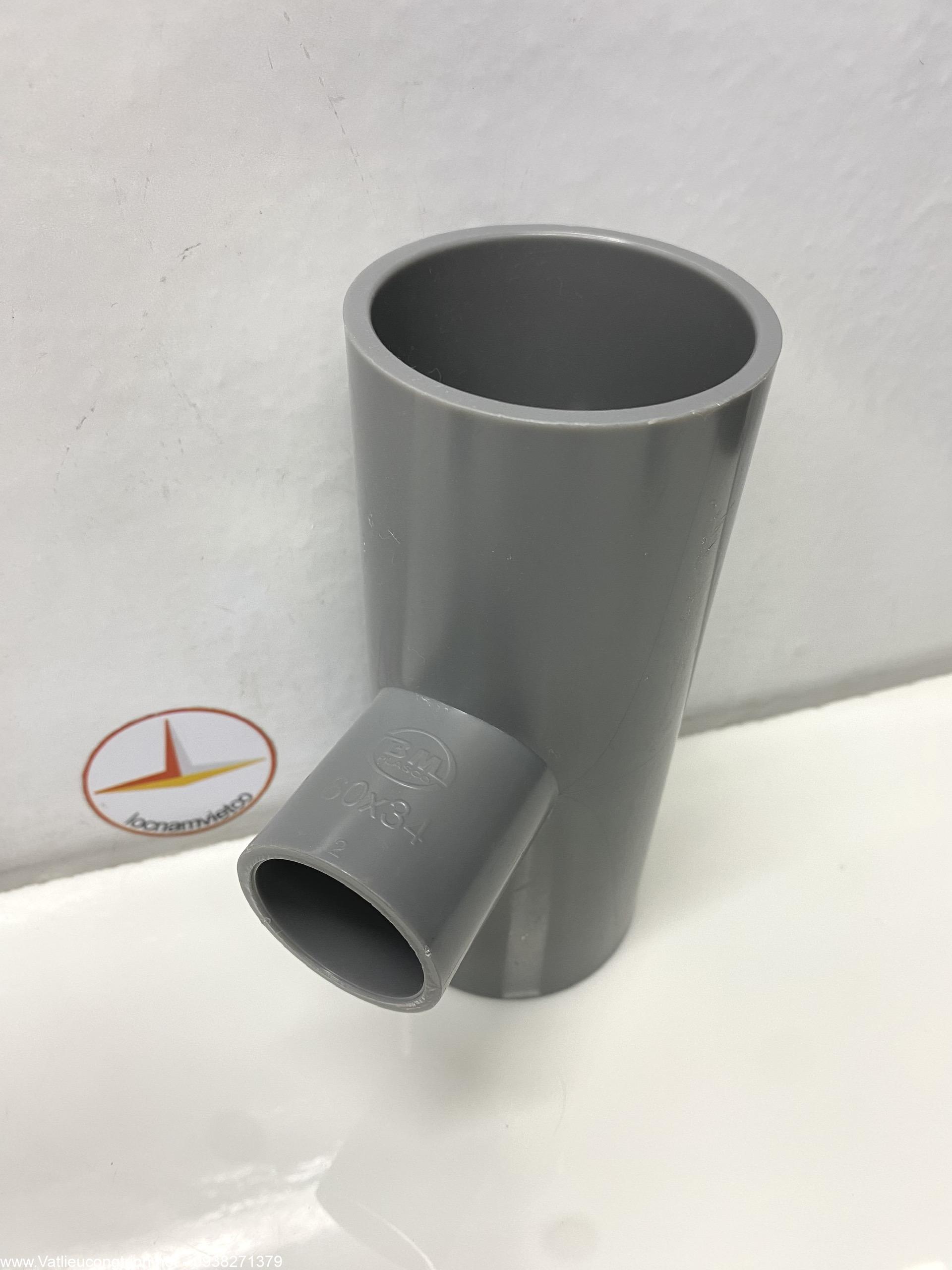 Tê giảm 60 x 34 nhựa PVC Bình Minh_T60x34 – VẬT LIỆU CÔNG TRÌNH